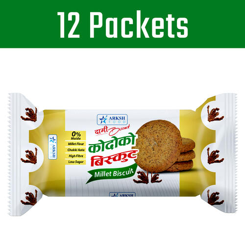 Arksh Food Dami Biscuit (Kodo/Millet) - 50gm x 12 Packets | Compare and ...