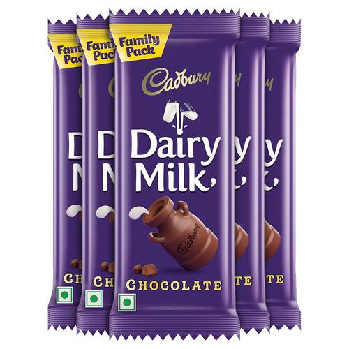 Cadbury Dairymilk Chocolate Family Pack, 123g x - SastoKhoj