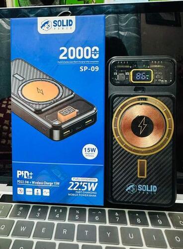 Solid Power 22.5w Fast charging Wireless 20000 Mah PowerBank 12 Months ...