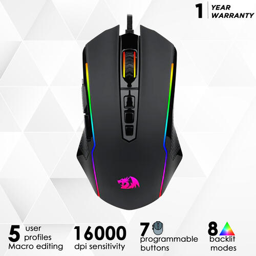 Redragon Plank M12 RGB Gaming Optical Mouse | Compare and buy in Best ...