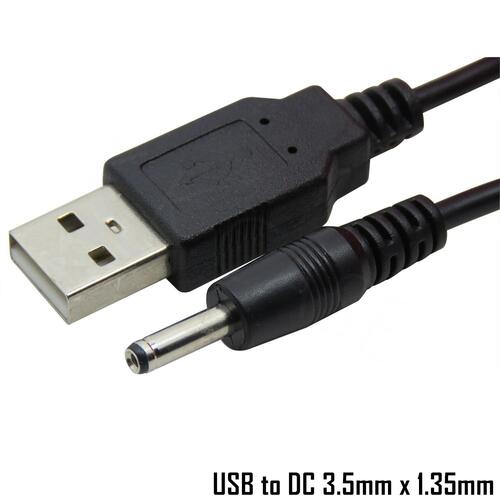 1 Meter Usb To Dc 3.5Mm X 1.35Mm Barrel Jack Adapter Connector Charging ...